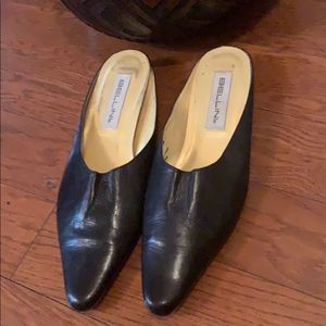 Bellini | Shoes | Bellini Black Leather Mule | Poshmark